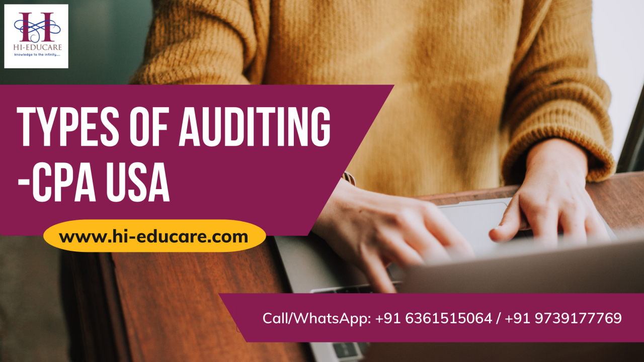Types of Auditing - CPA USA | Hi-Educare